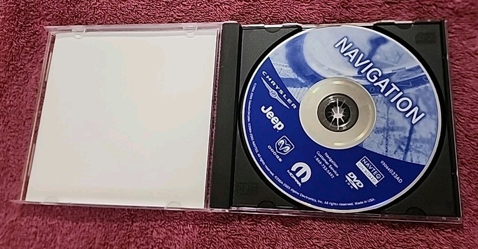 Chrysler Dodge Jeep MOPAR Navigation DVD Disc 05064033AD | eBay