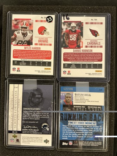 Really Nice Lot Of 4 Football Auto, Numbered Cards NM/ Better | eBay