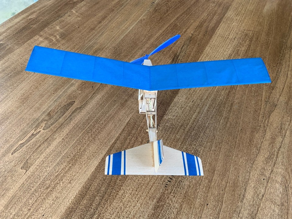 Aerobug Free Flight Rubber Model Plans and Balsa Kit 16" Wing Span ...