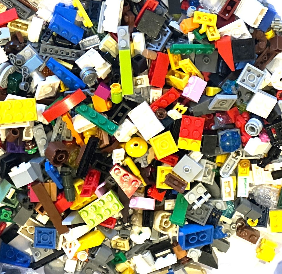 LEGO 500 PIECES FROM BULK SMALL RANDOM MIX Plates Blocks Specialty ...