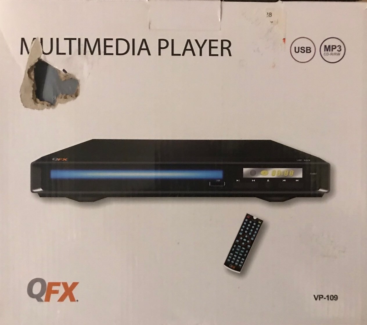 QFX MULTIMEDIA/DVD PLAYER USB/AVI/MP3/VCD/CD/CD-R PLAYBACK VP-109 | eBay