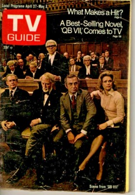 VINTAGE - TV GUIDE APRIL 27TH 1974 - SCENE FROM QB VII - VG | eBay