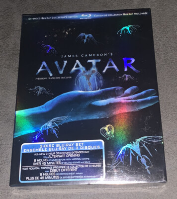 Avatar Blu-ray Extended Collector's Edition 3 Disc with/slipcover Brand ...