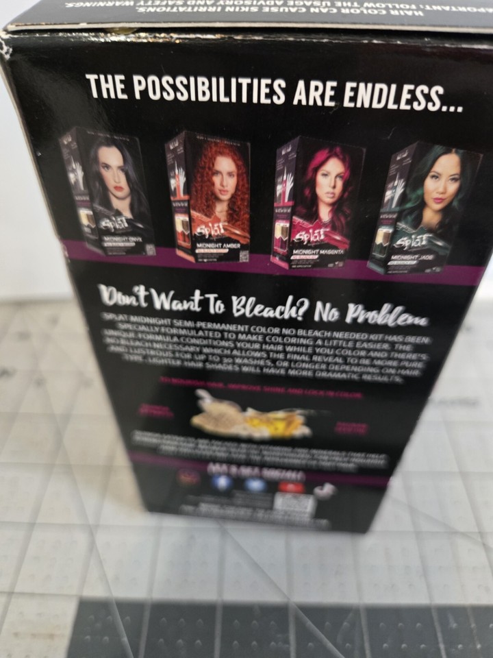 New Splat Rebellious Colors Midnight Purple Jasper Semi-Permanent Hair ...