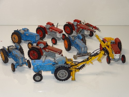 Corgi 66 55 73 74 MASSEY FERGUSON FORD FORDSON TRACTOR LOT (396) | eBay UK