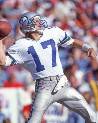 Seattle Seahawks DAVE KRIEG Glossy 8x10 Photo NFL Football Print Poster ...