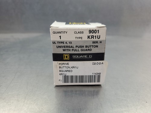 Square D 9001 KR1U Ser. H Universal Push Button w/Full Guard. 4B-25 | eBay