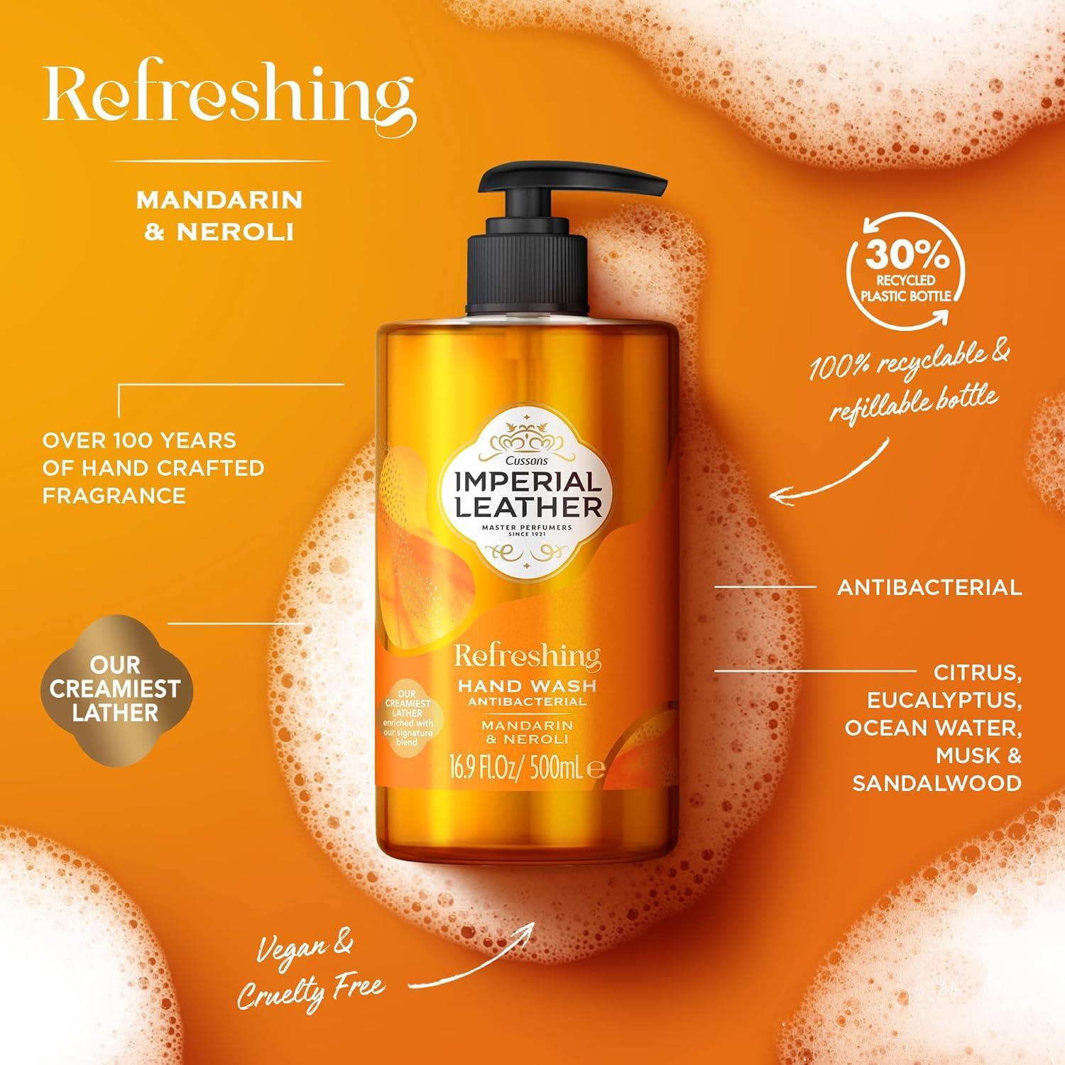 Imperial Leather Hand Wash Anti Bacterial Refreshing Mandarin Neroli ...