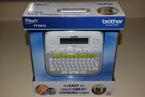 Brother P-touch PTD210 Thermal Label Maker Easy-to-Use One-Touch Keys ...