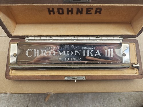 HOHNER Chromonika III Chromatic Harmonica with Vintage Case | eBay