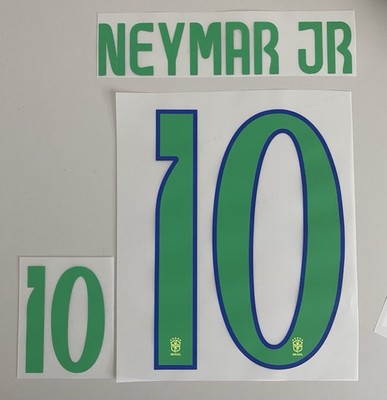 2024/25 Brazil National #10 NEYMAR JR Away Soccer Name & Number | eBay