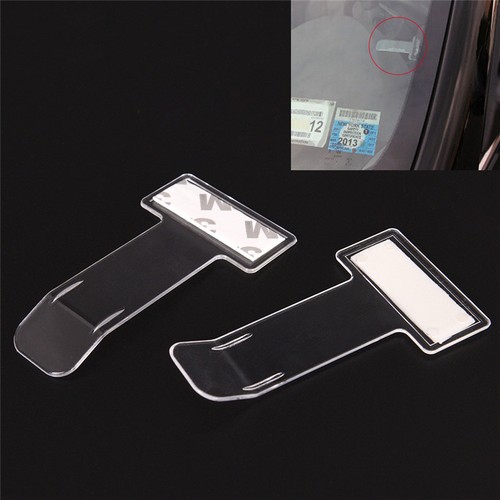 5Pcs Portable Car Windscreen Parking Ticket Clear Permit Holder Clip ...