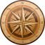 30" Wood Floor Inlay 100 Piece Compass Medallion kit DIY Flooring Table ...