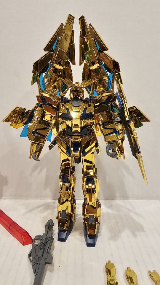RX-0 Gundam 03 Phenex Unicorn Mode Narrative VER Gold Coating HG 1/144 ...