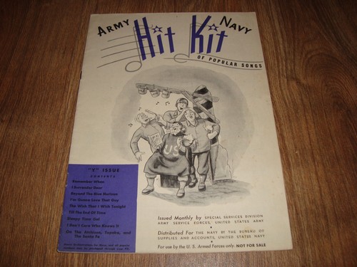 Vintage Army Navy Hit Kit Of Popular Songs "Y" Issue | eBay