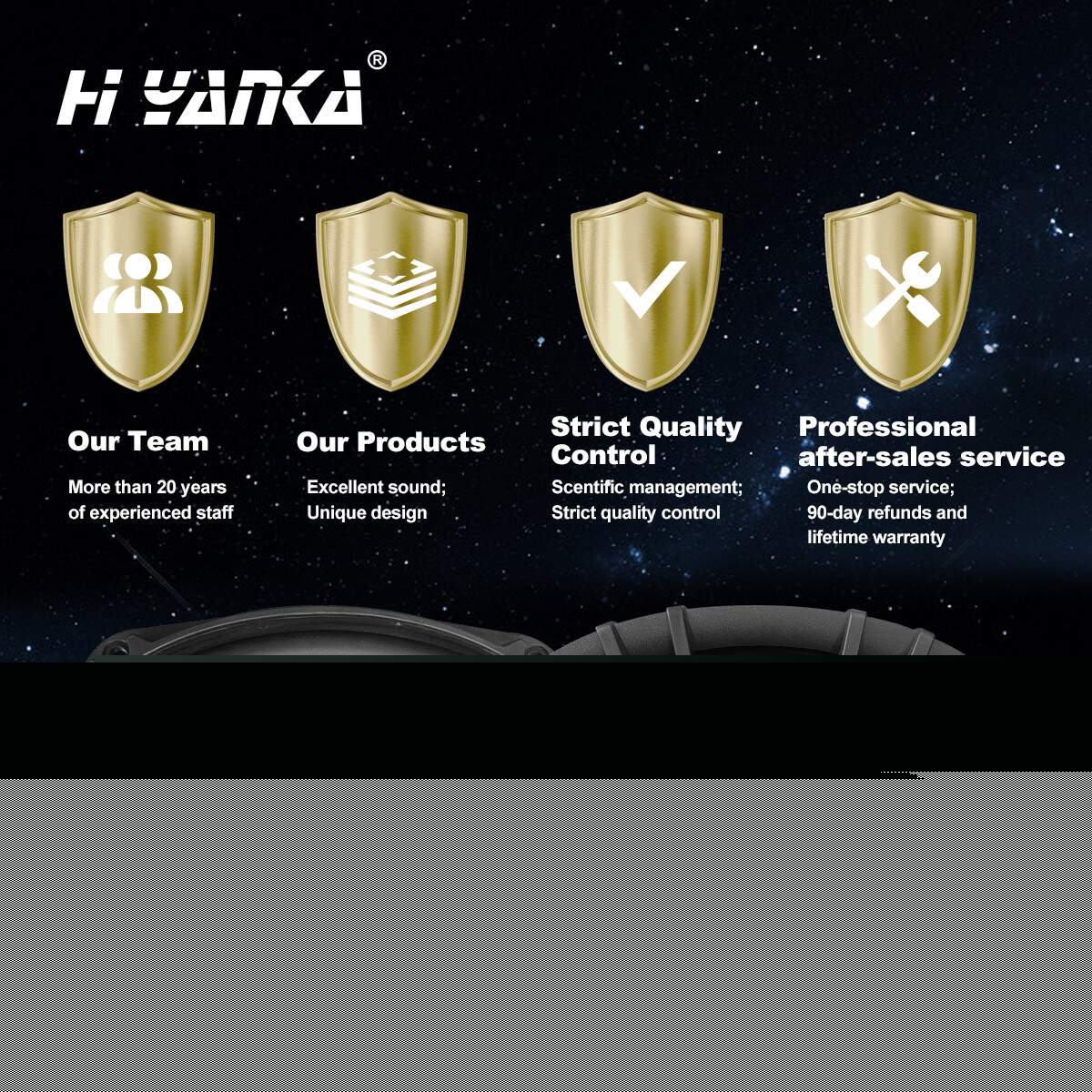 H YANKA 6x9 Car Speakers,Full Range Stereo 500 Watt Max 4-Way Coaxial ...