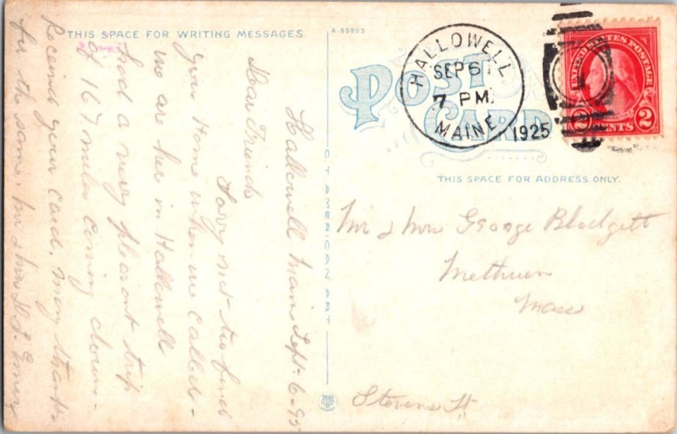 W-Border HOSPITAL SCENE Augusta Maine ME j/02 BB8739 | eBay UK