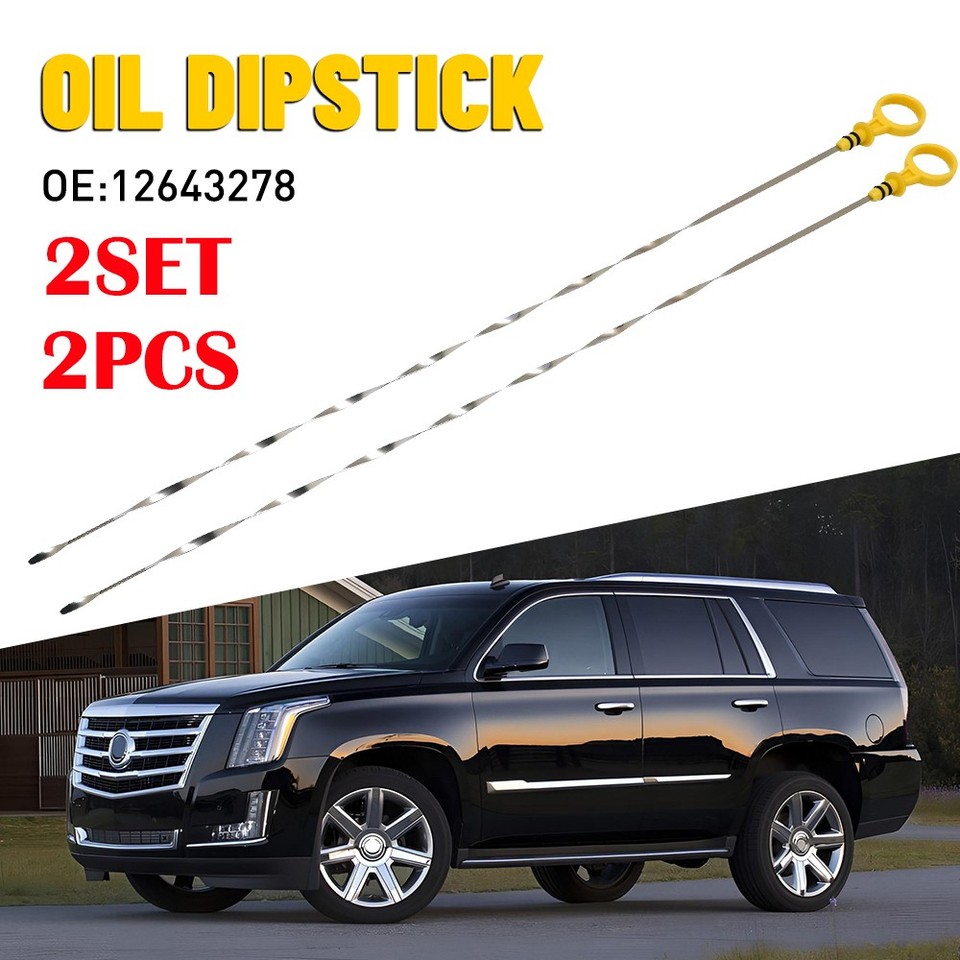 2X Engine Oil Dipstick For Silverado Sierra Yukon 5.3L 6.2L 2014-2020 ...