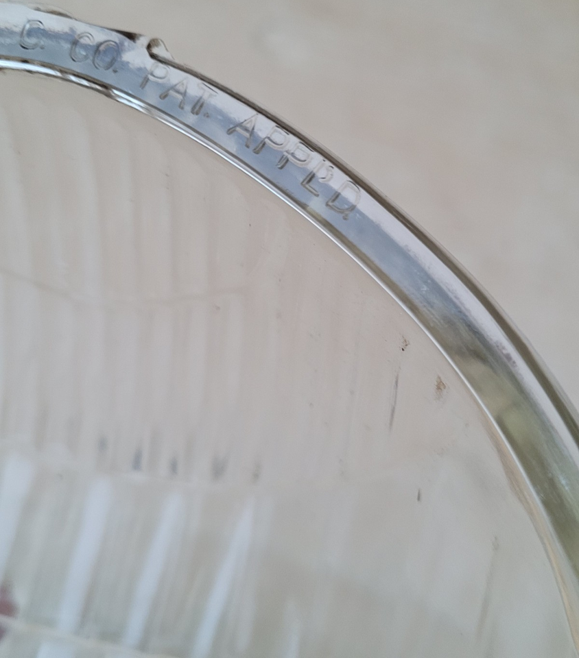 1937-'39 Vintage Ford Twolite Headlamp 21 Headlight Teardrop Glass Lens ...