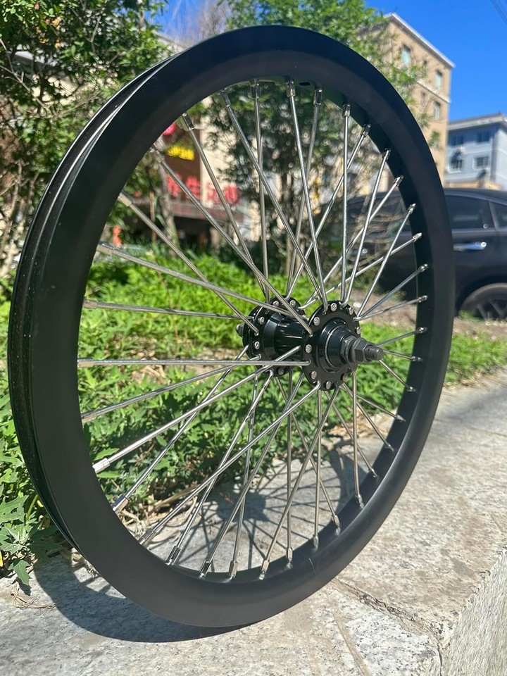 Heavy Duty 20" 10G Bike Wheel Set Front & Rear Rim Double Wall Spoke ...