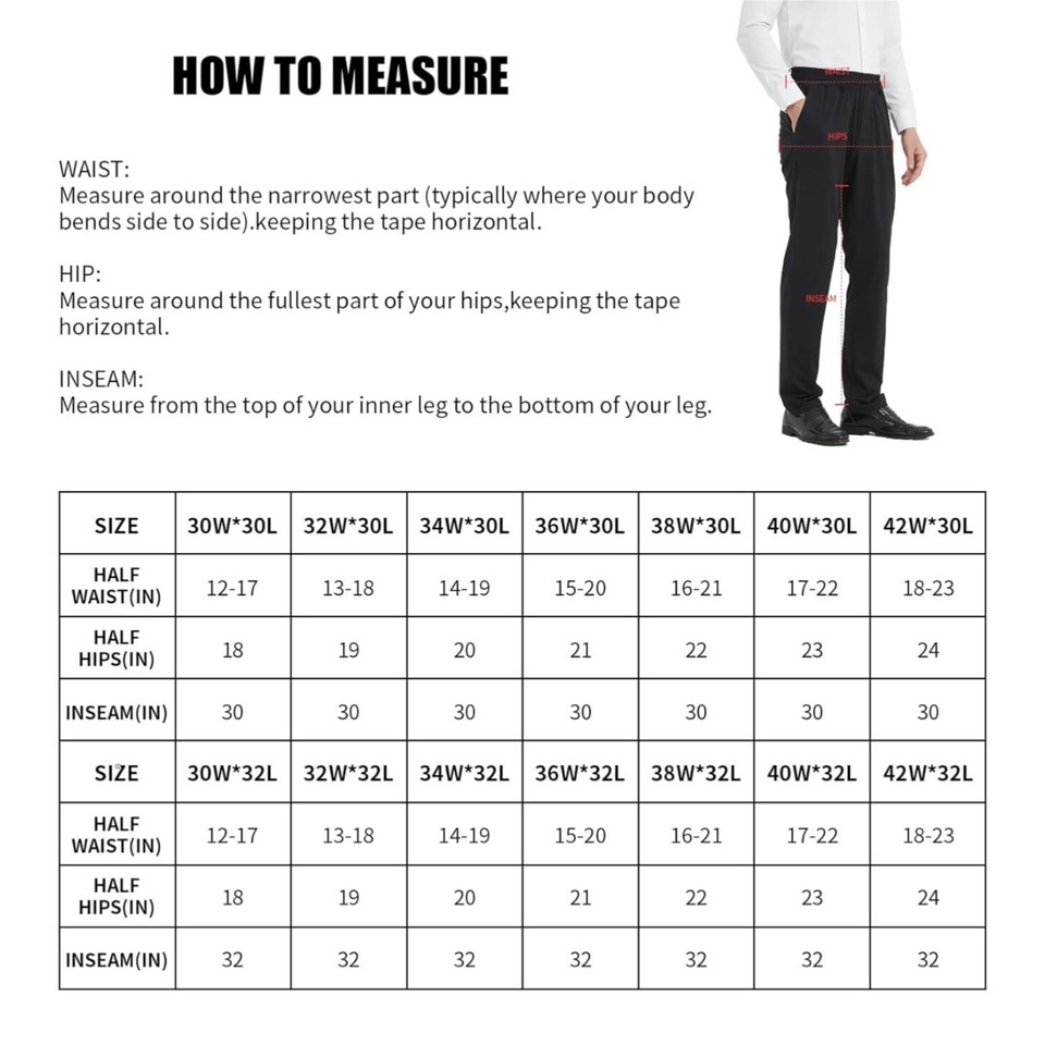 LETAOTAO Mens Elastic Waist Pants for Seniors High Stretch Expandable ...