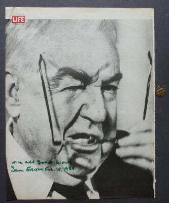 1954-74 North Carolina Watergate Senator Sam Ervin signed autograph LIFE photo - | eBay