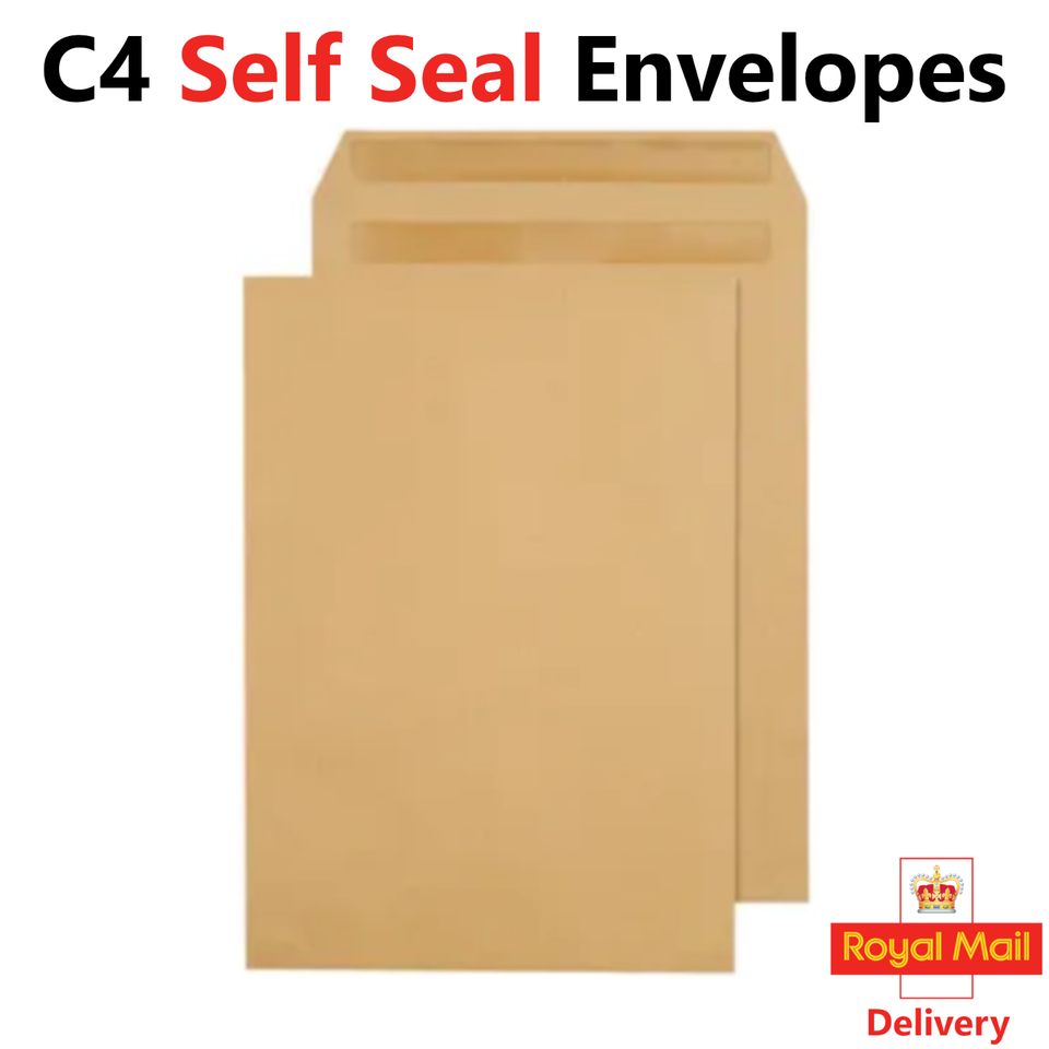 Strong Postal A4 C4 A5 C5 C6 DL Plain Envelope Self Seal Manilla Brown ...