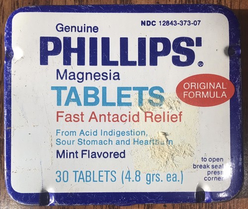 Phillips’ Magnesia Tablets Tin, Vintage White Blue, 30 Tablets | eBay.de