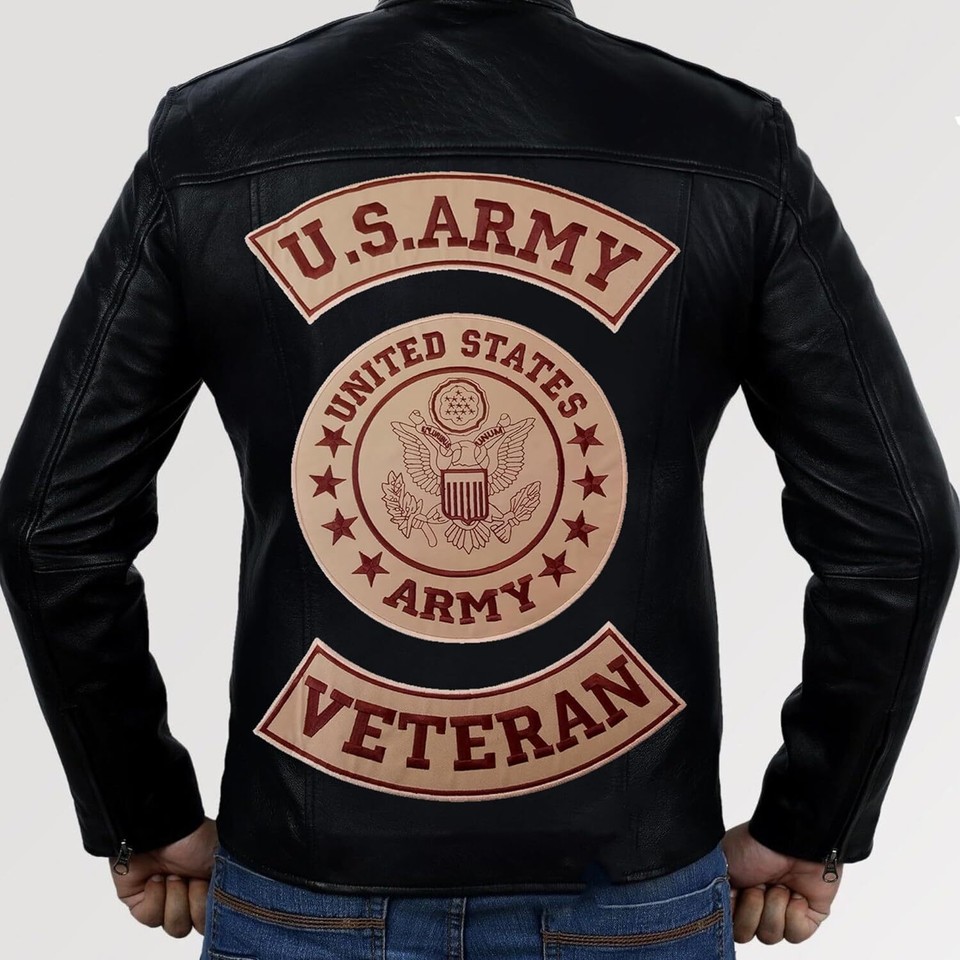 US Army Veteran Patches Set for Veterans Bikers Motorcycle Jacket or ...
