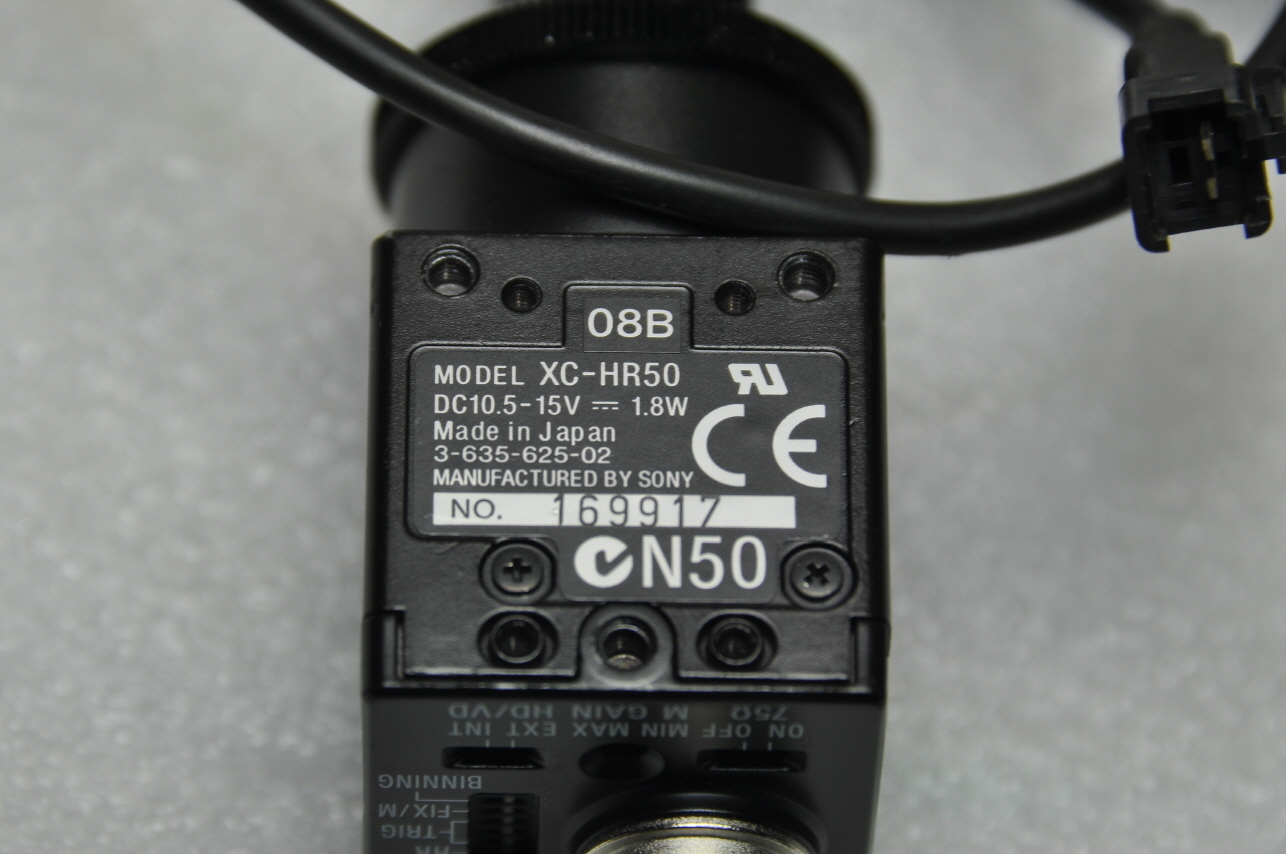 SONY XC-HR50 CCD CAMERA w/MORITEX ILLUMINATOR MML1-ST65D | eBay