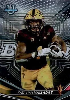 Xazavian Valladay 2022 Bowman's Best University Football - #32 ...