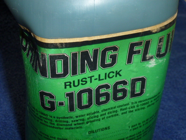 RUSTLICK SYNTHETIC GRINDING FLUID, 1-gallon, #G-1066D, DIAMOND WHEEL ...