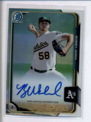 BOBBY WAHL 2015 BOWMAN CHROME REFRACTOR ROOKIE AUTOGRAPH AUTO #139/499 ...