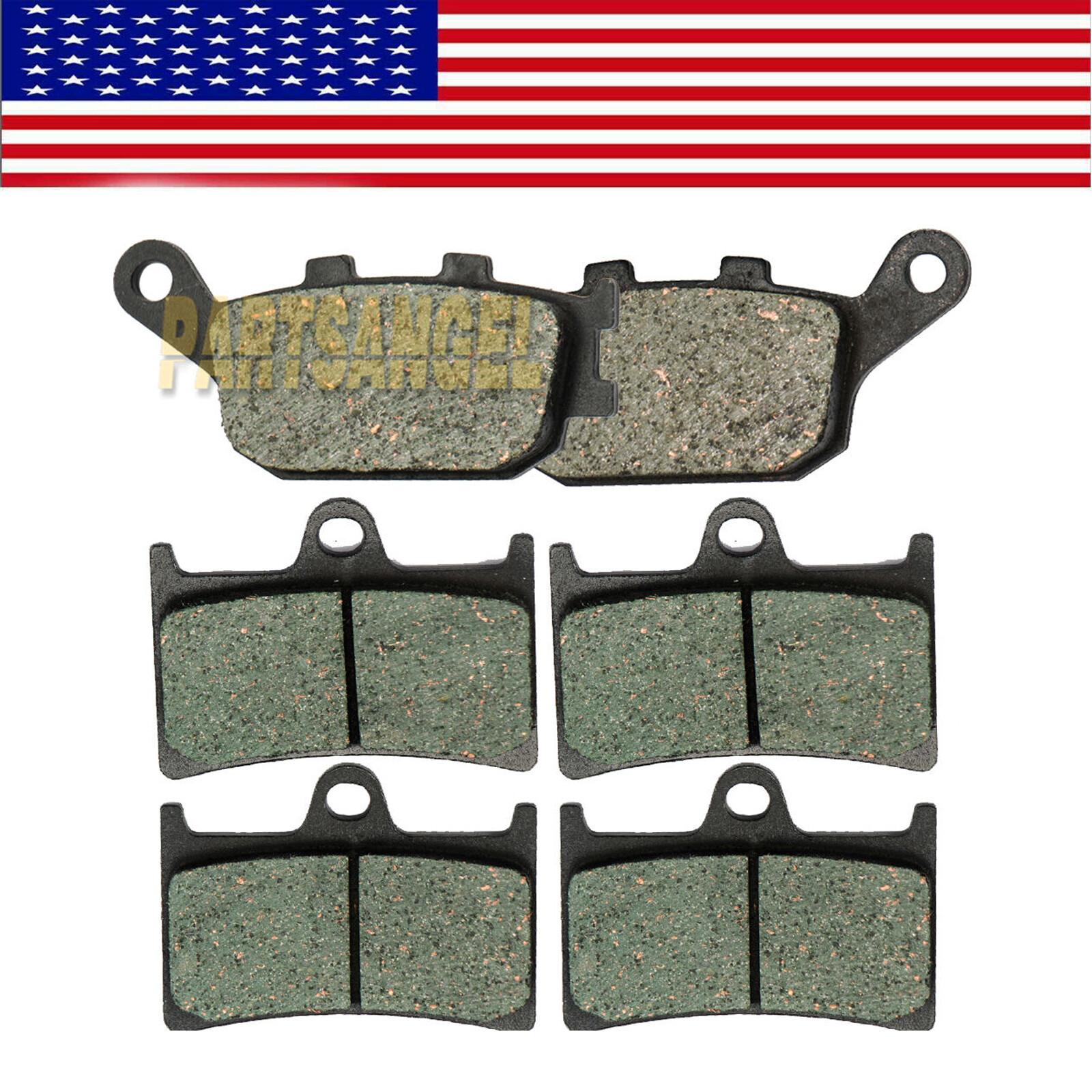 F+R Brake Pads For Yamaha YZF R6 600 2003-2016 YZF R1 1000 (04-06) FZ6 ...