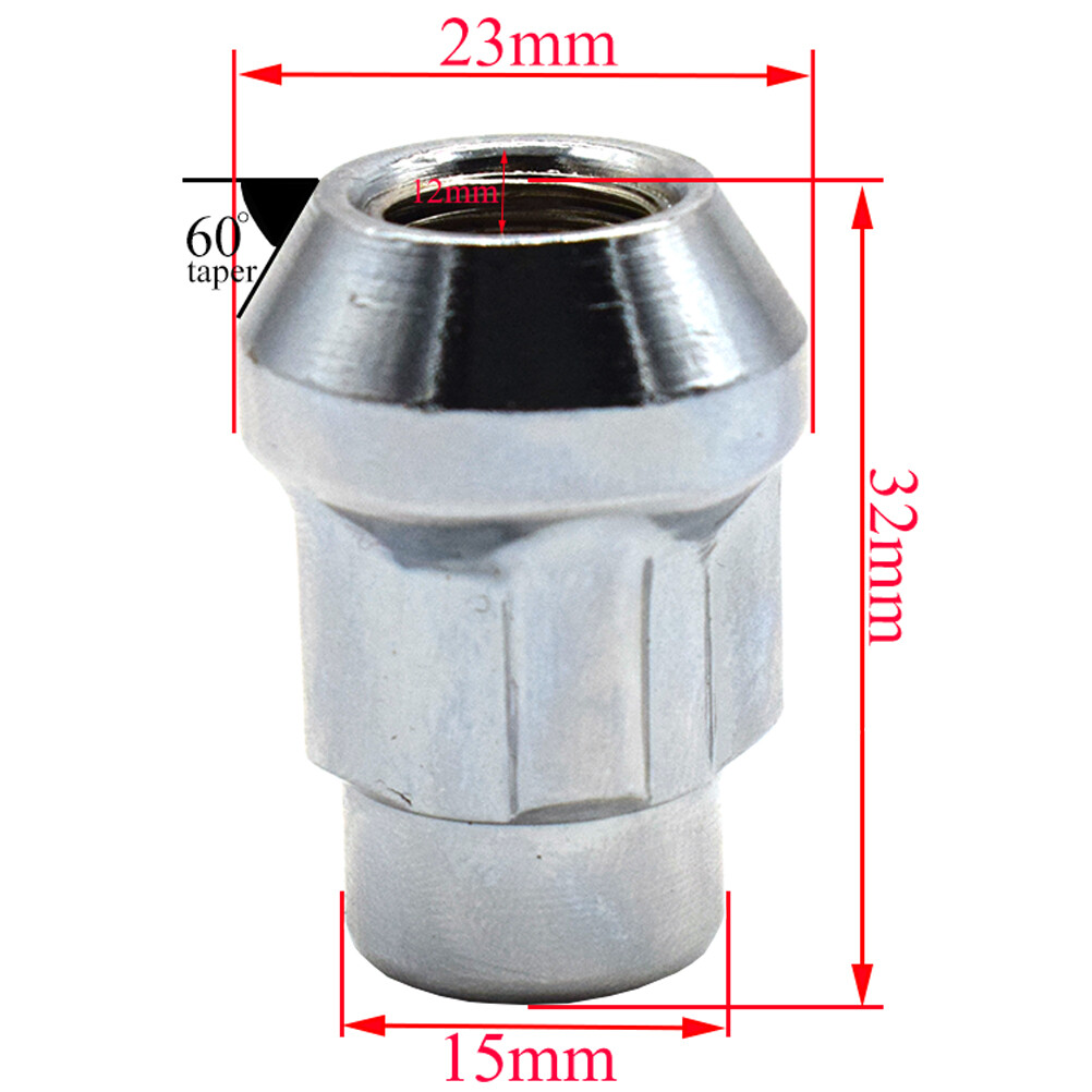 For Ford Focus Locking Wheel Tyre Nuts M12x1.5 Bolts Tapered Inc Key ...