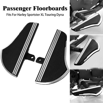 CNC Defiance Passenger Floorboards Male Mount Footboards For Harley ...