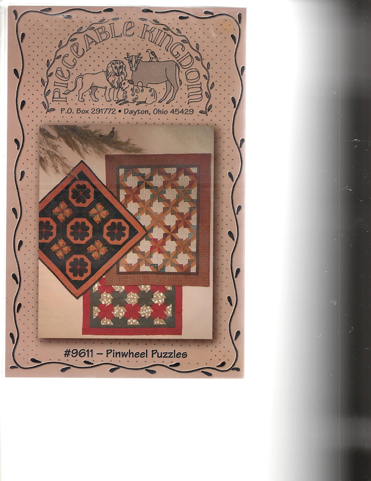 #9611 Pinwheel Puzzles Pieceable Kingdom Quilt Pattern | eBay