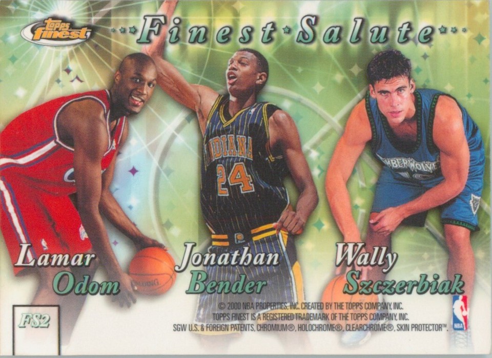1999-00 FINEST SALUTE ROOKIE DRAFT PICKS DAVIS ODOM FRANCIS BRAND #FS2 ...