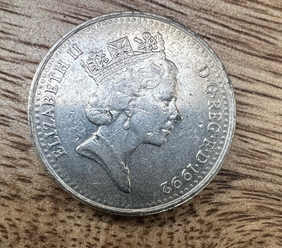 1992 UK 10 Pence Coin - Quern Elizabeth II Great Britain 10 P Coin | eBay