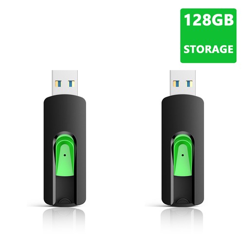 2PK 128GB Flash Drive USB 2.0 Thumb Drive Memory Stick Zip Drive for ...