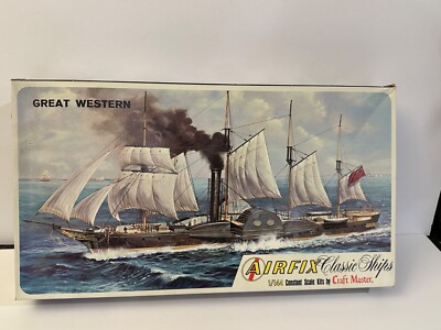 AIRFIX/CRAFT MASTER CLASSIC SHIPS 1/144 GREAT WESTERN PADDLE STEAMER ...