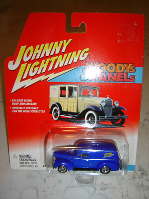 Johnny Lightning WOODYS & PANELS '40 FORD PANEL DELIVERY Blue NEW | eBay