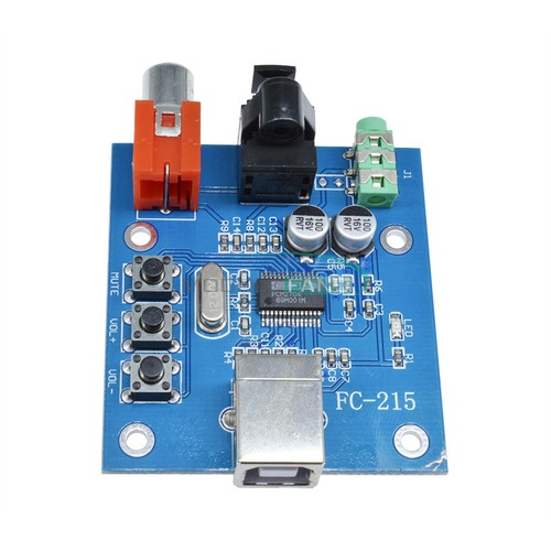 DAC Decoder PCM2704 USB Audio Sound Card Module Analog SPDIF Coaxial ...