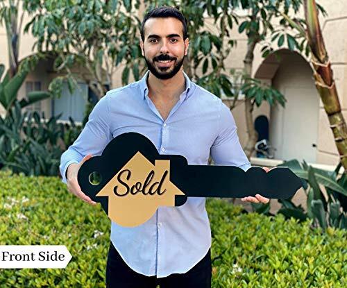 Real Estate Key Shaped Sold Sign - Extra Large - Home Sweet Home Photo ...