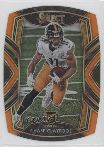 2020 Panini Select Club Level Orange Prizm Die-Cut Chase Claypool #270 ...