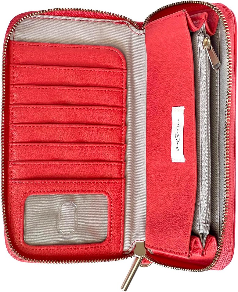 Thirty-one All About The Benjamins Wallet Coastal Red Smooth Pebble NEW ...