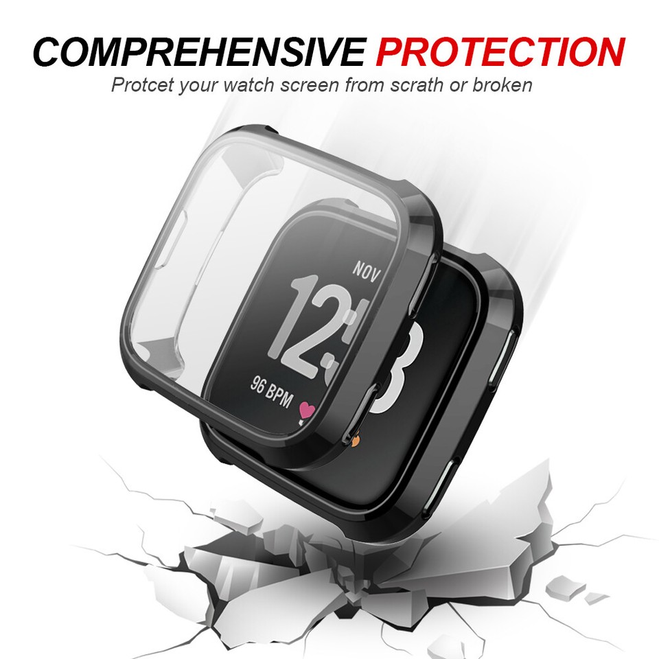 Clear Full Cover Case Screen Protector For Fitbit Versa 2 (2019 ...