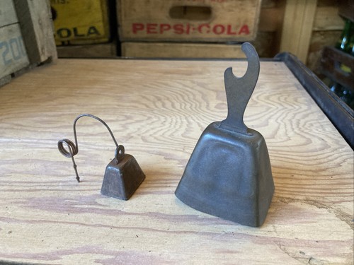 Lot Of Two Vintage Brass Copper Bells Metal Bell Ajon Fishing ...