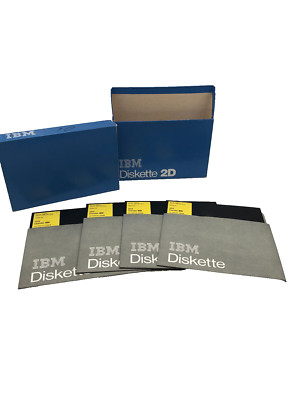 IBM Diskette 2D, #1766872, DS/DD, box of 4, with adhesive labels | eBay