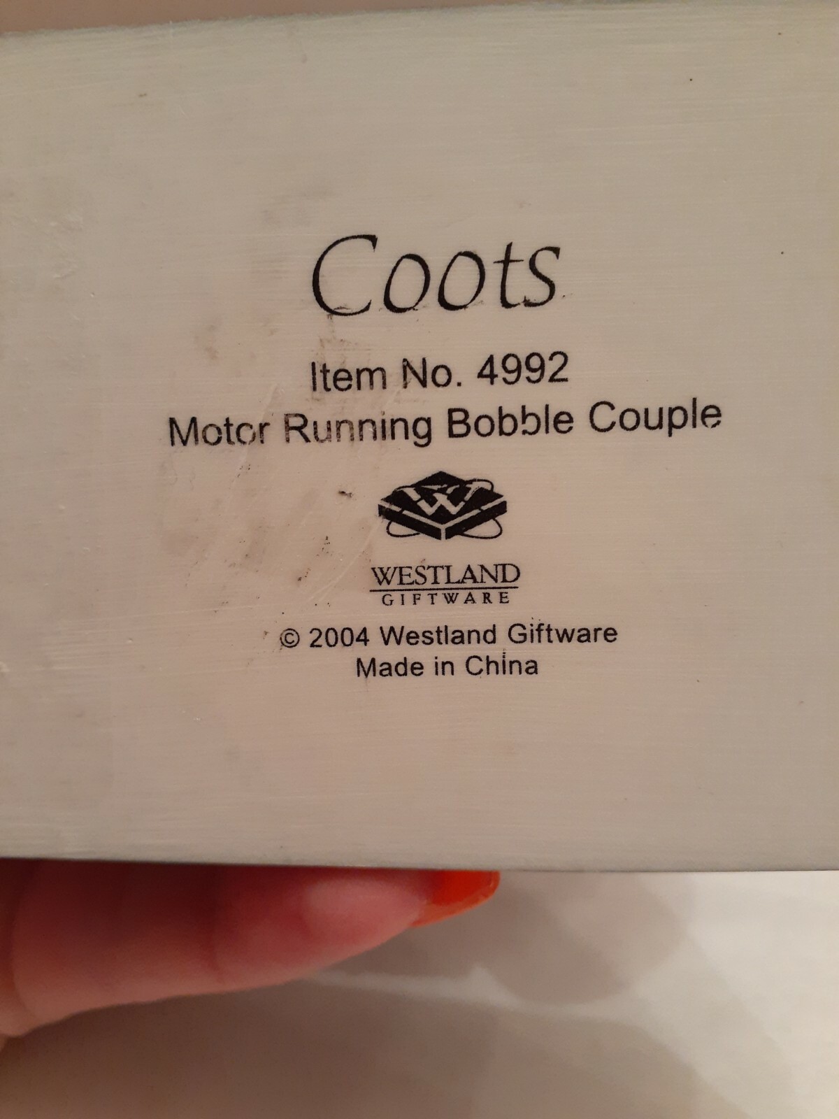 Coots Motor Running Bobble Couple, Bobble Motorcycle | eBay